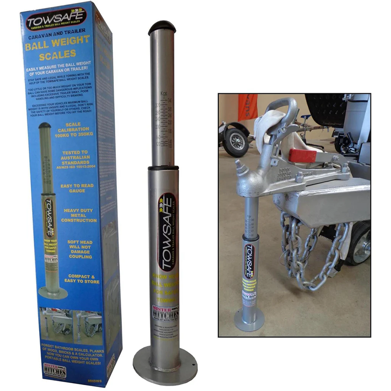 Towsafe Tow Ball Weight Scale 100-350kg- Hayman Reese Caravan Load ...
