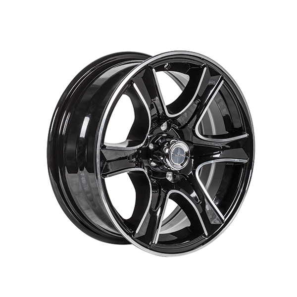 Treadway Alloy Trailer Rim 15"x 6" - Razor Black - 5 x 4.5" PCD- Alloy ...